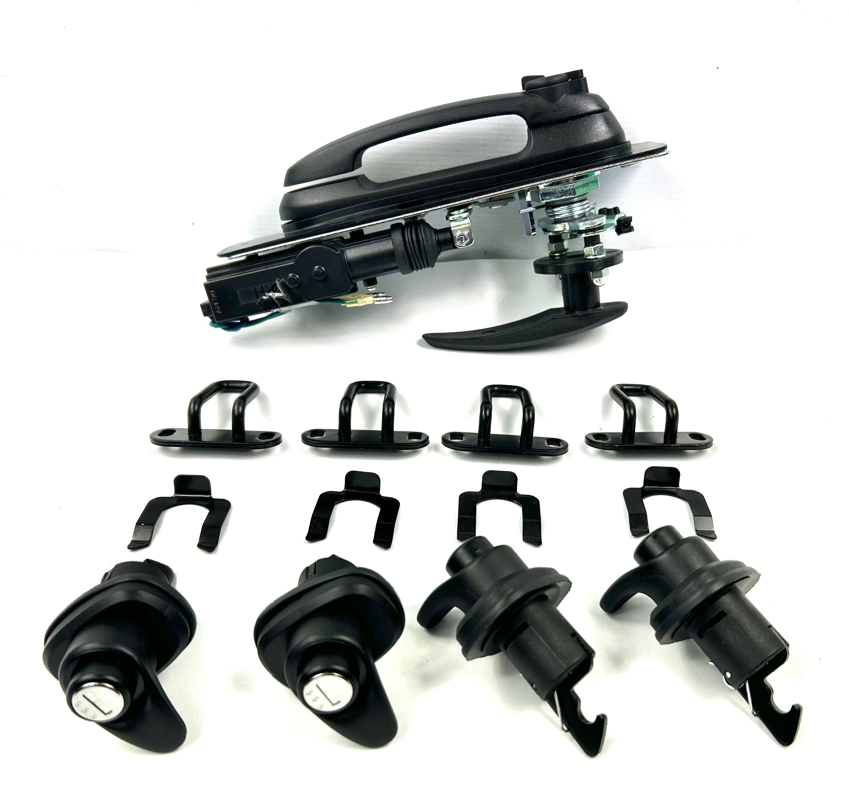 Flexiglass Central Locking Canopy Rear Window T Handle & 4 Side Locks