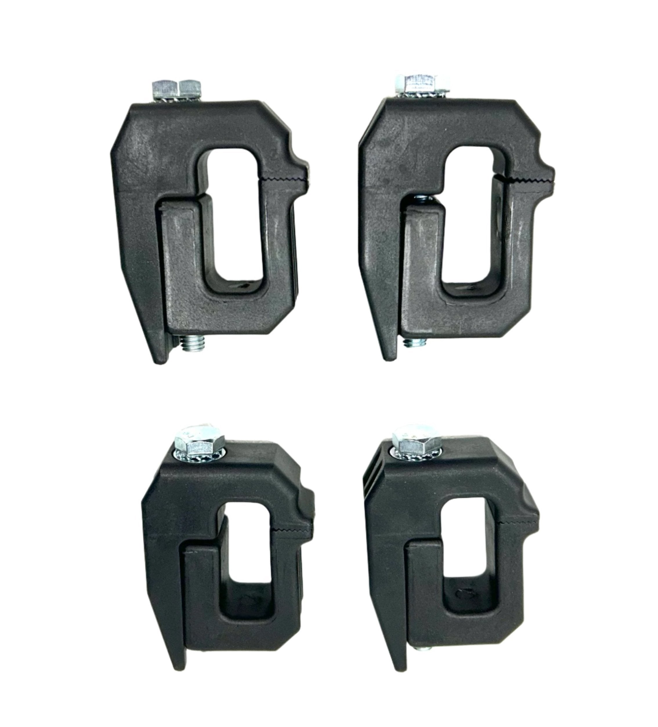 Clamps 4 x Canopy Ute Mounting Fitting Kit Removable Black Plastic G-C