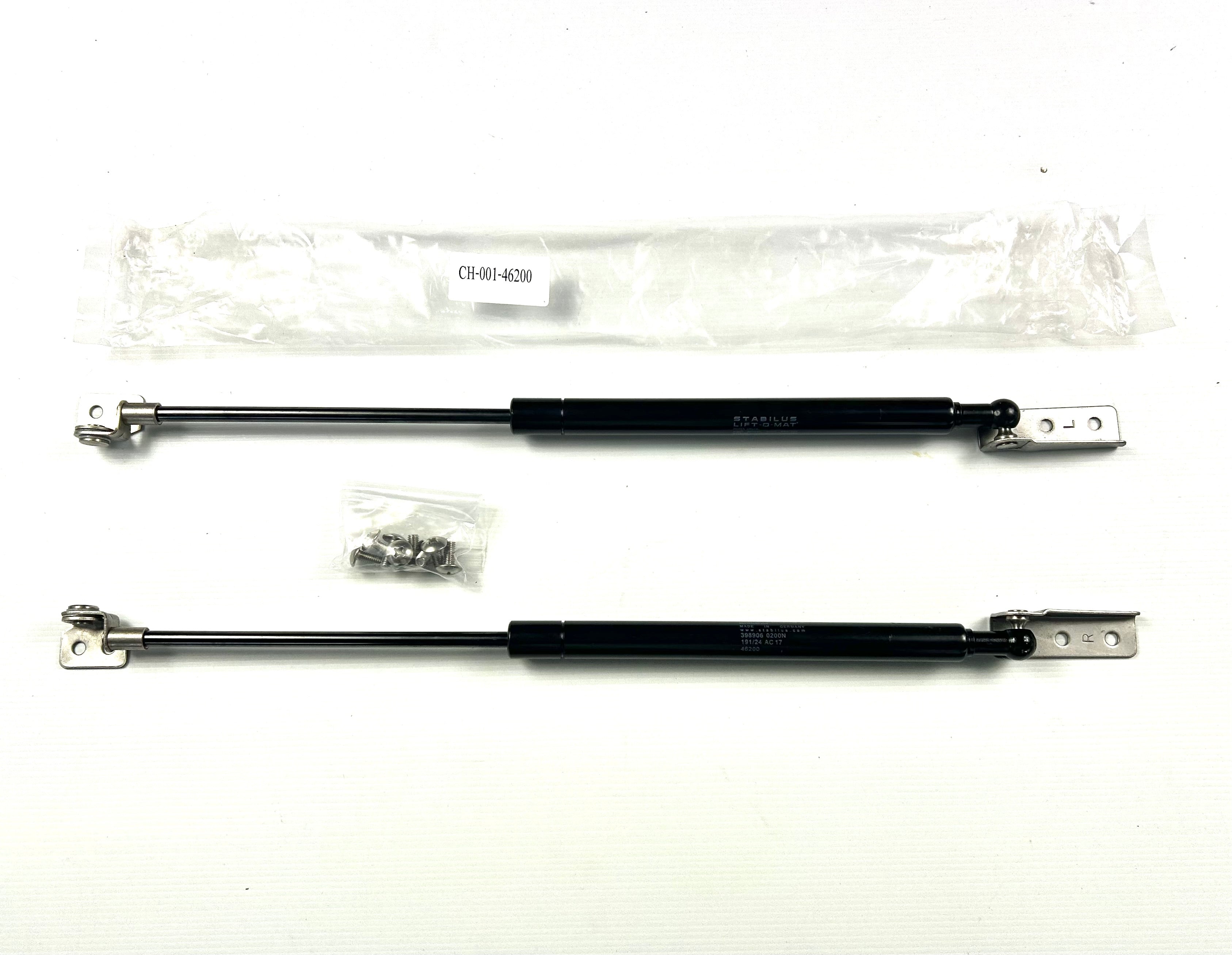 Alpha CME Canopy Rear Lift Up Window Gas Struts & Brackets Stabilus Ha