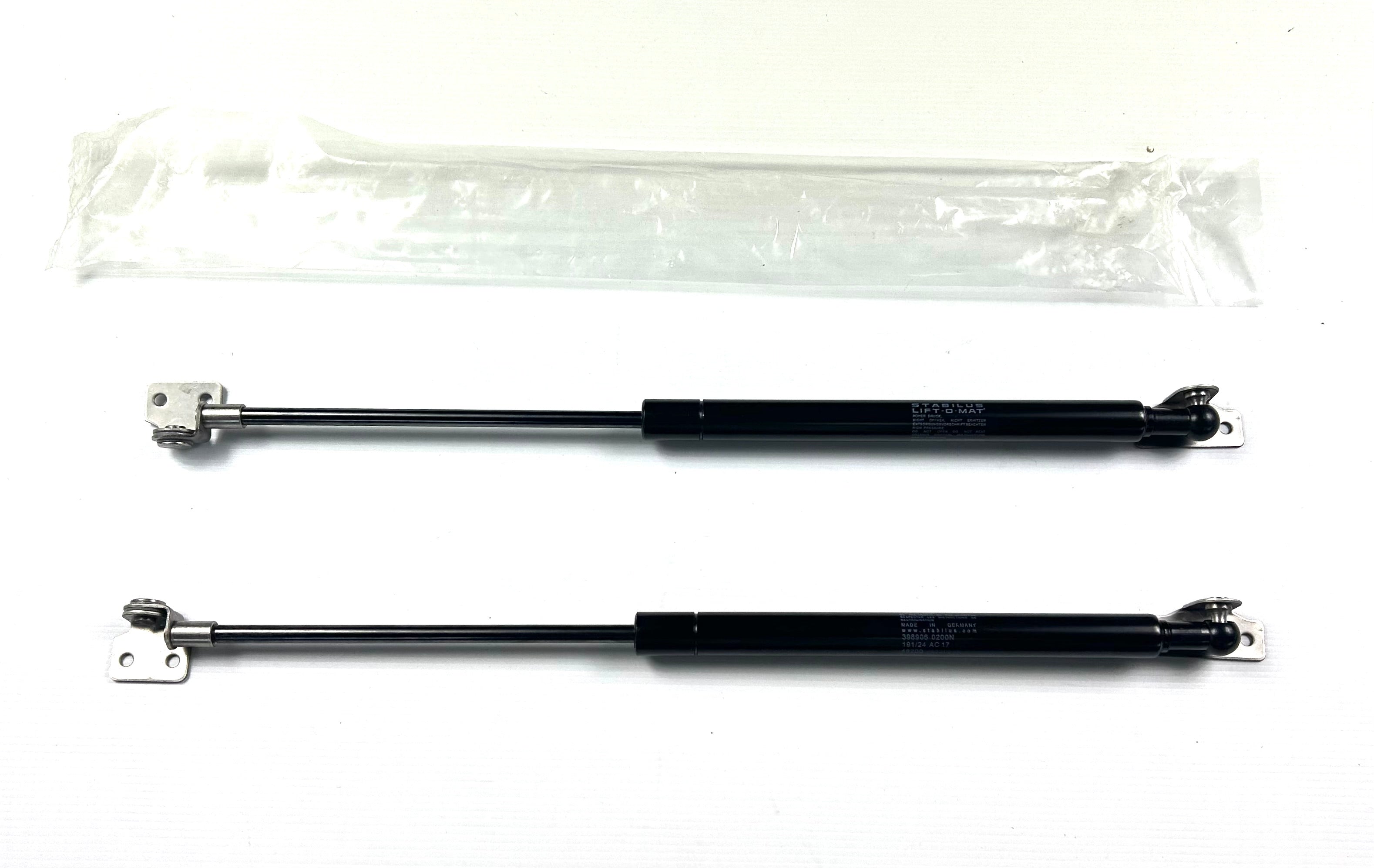 Alpha CMX Canopy Rear Lift Up Window Gas Struts & Brackets Stabilus Ha
