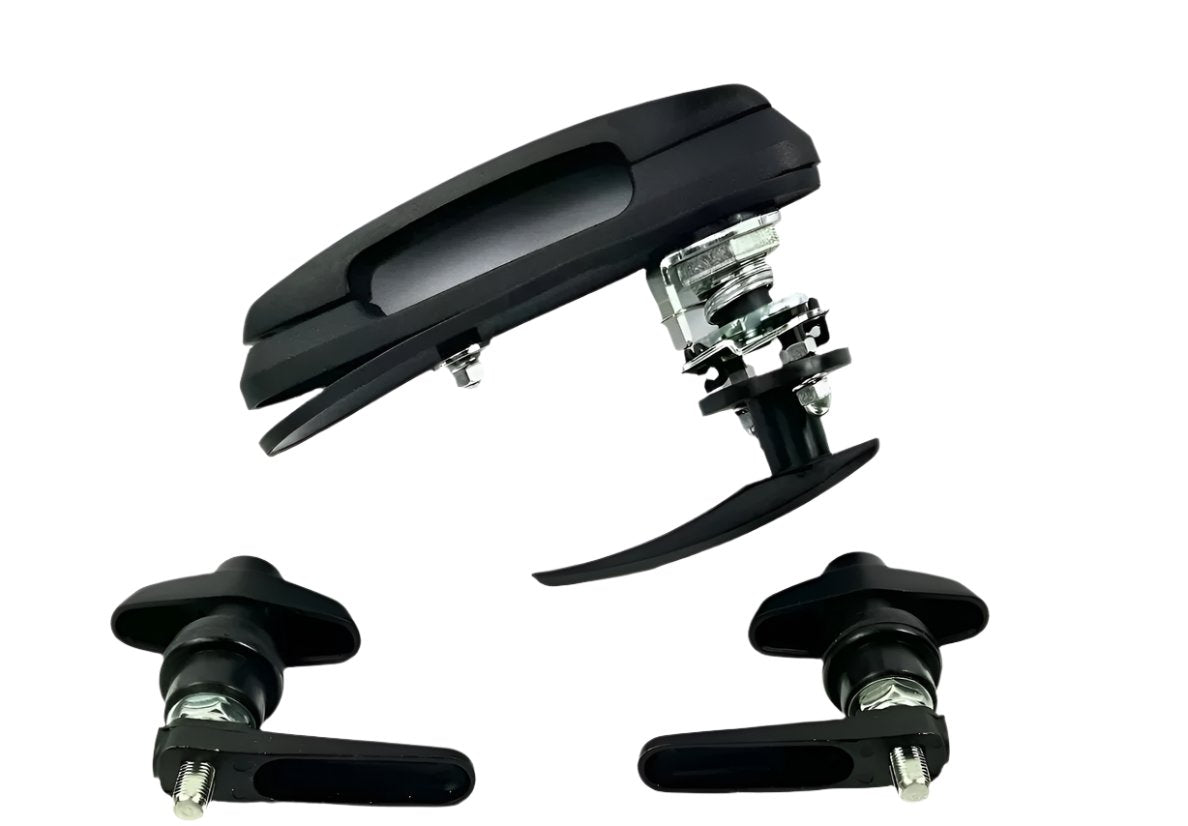 Canopy Rear Window T Handle & 2 Side Window Long Shaft Locks 22mm Hole